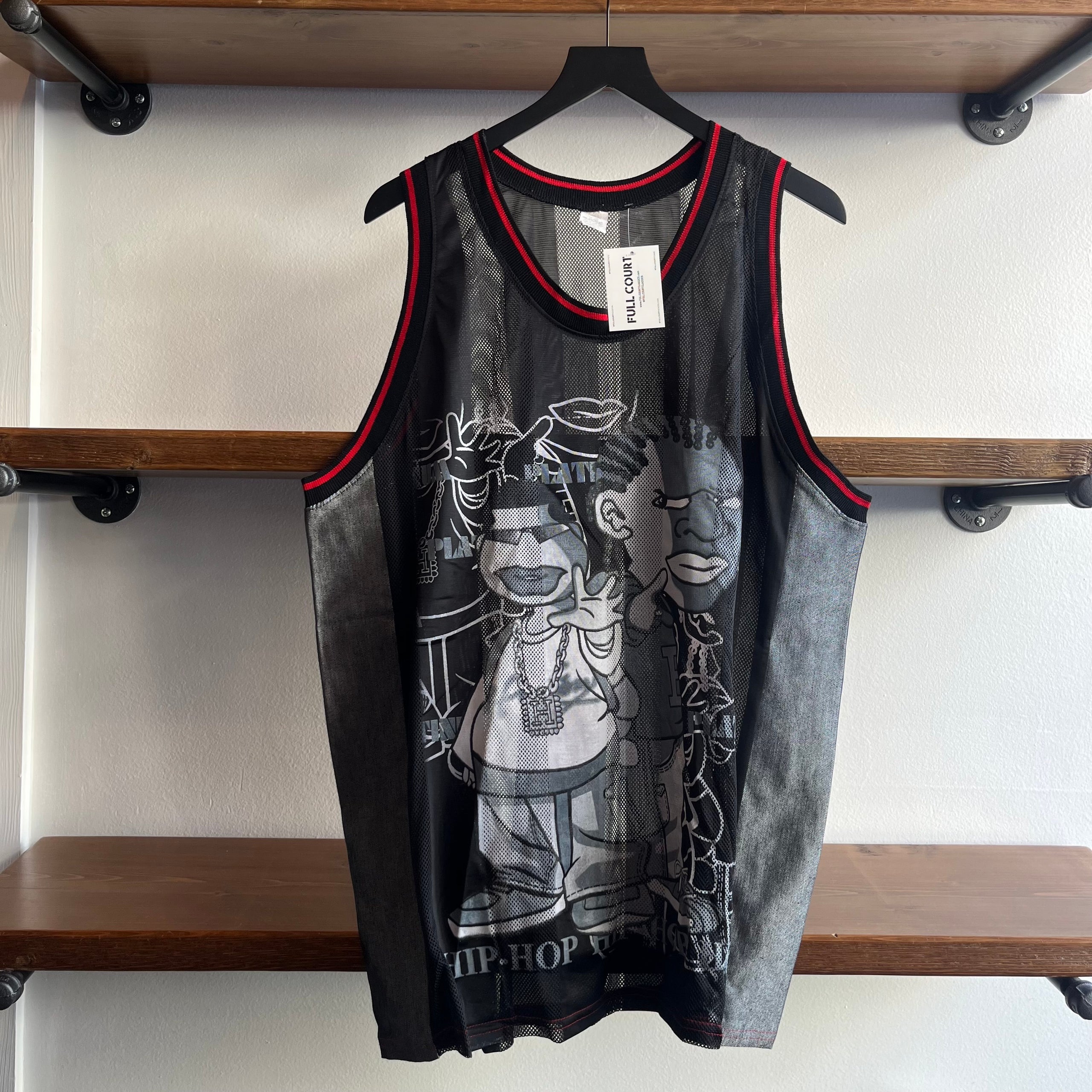 90s Bootleg Hip Hop Jersey Black | Full Court Online